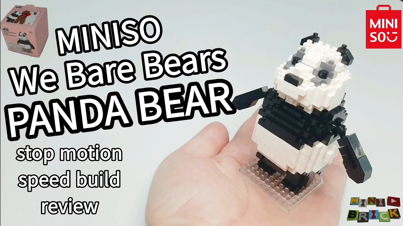 MINISO | We Bare Bears PANDA BEAR | Stop motion speed build review