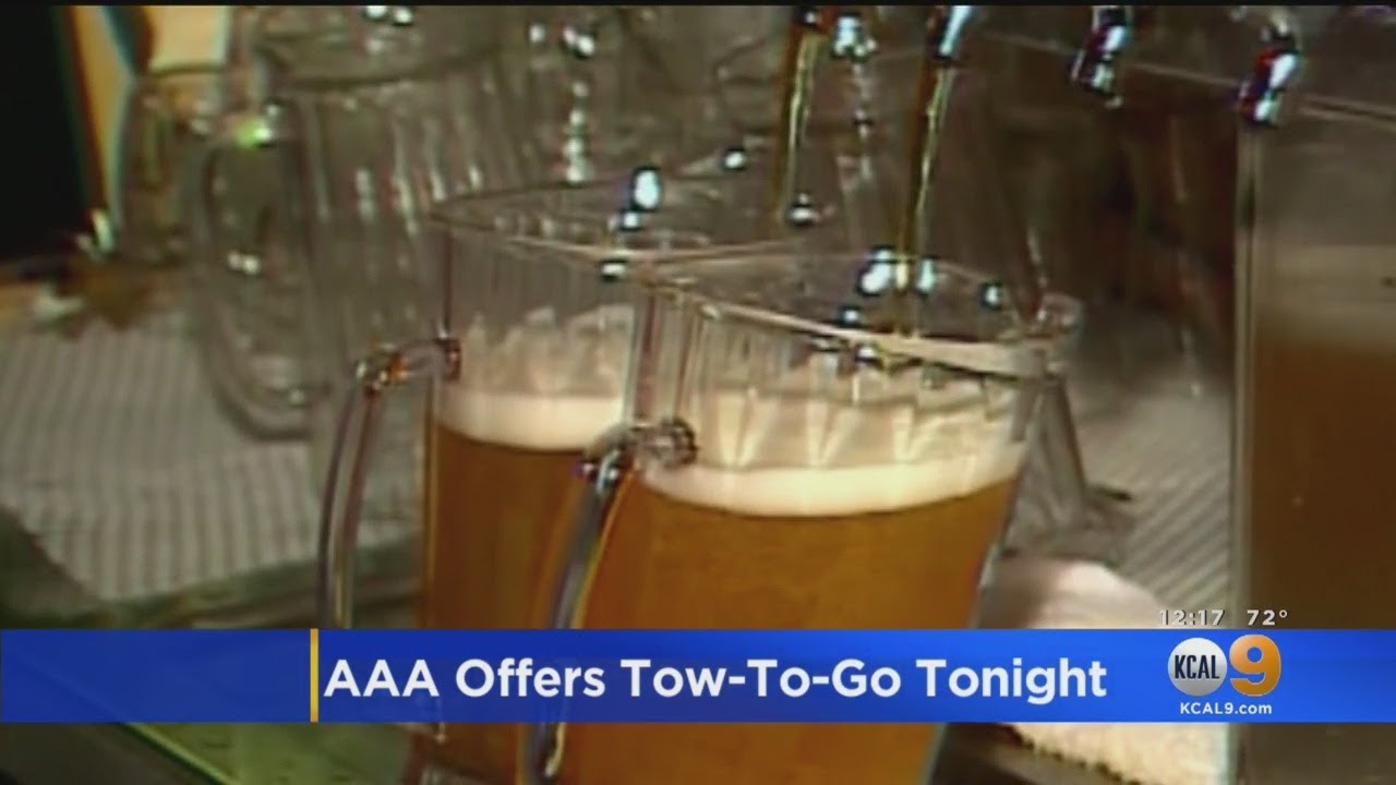 AAA Offering Tow-To-Go Program For New Year's Eve Celebrators