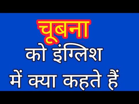 Chubna ko english mein kya kahate hain | เคเฅเคฌเคจเคพ เคเฅ เคเคเคเฅเคฒเคฟเคถ เคฎเฅเค เคเฅเคฏเคพ เคเคนเคคเฅ เคนเฅเค | Peck meaning in hindi