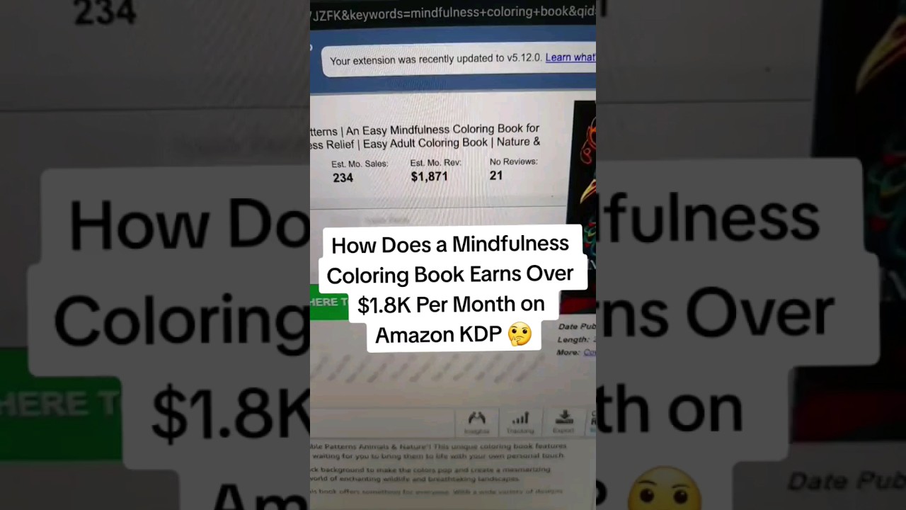 How to create and sell Mindfulness Coloring Book on Amazon KDP #amazonkindledirectpublishing #kdp