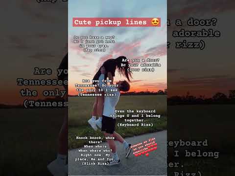 Cute pick-up lines #rizz #trend #foryou #like