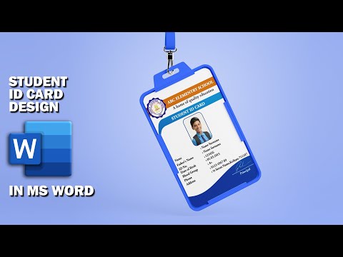 How to Design Student ID Card in MS Word | Download FREE Template