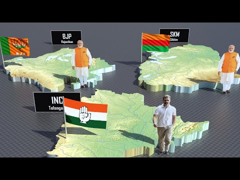 Ruling Party in Indian States 2025 | BJP vs Congress | NDA vs INDIA | Delhi Election 2025