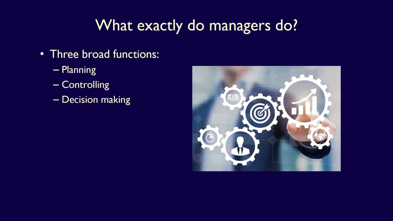 ACC406, Chapter 1, Video 1, Management accounting functions