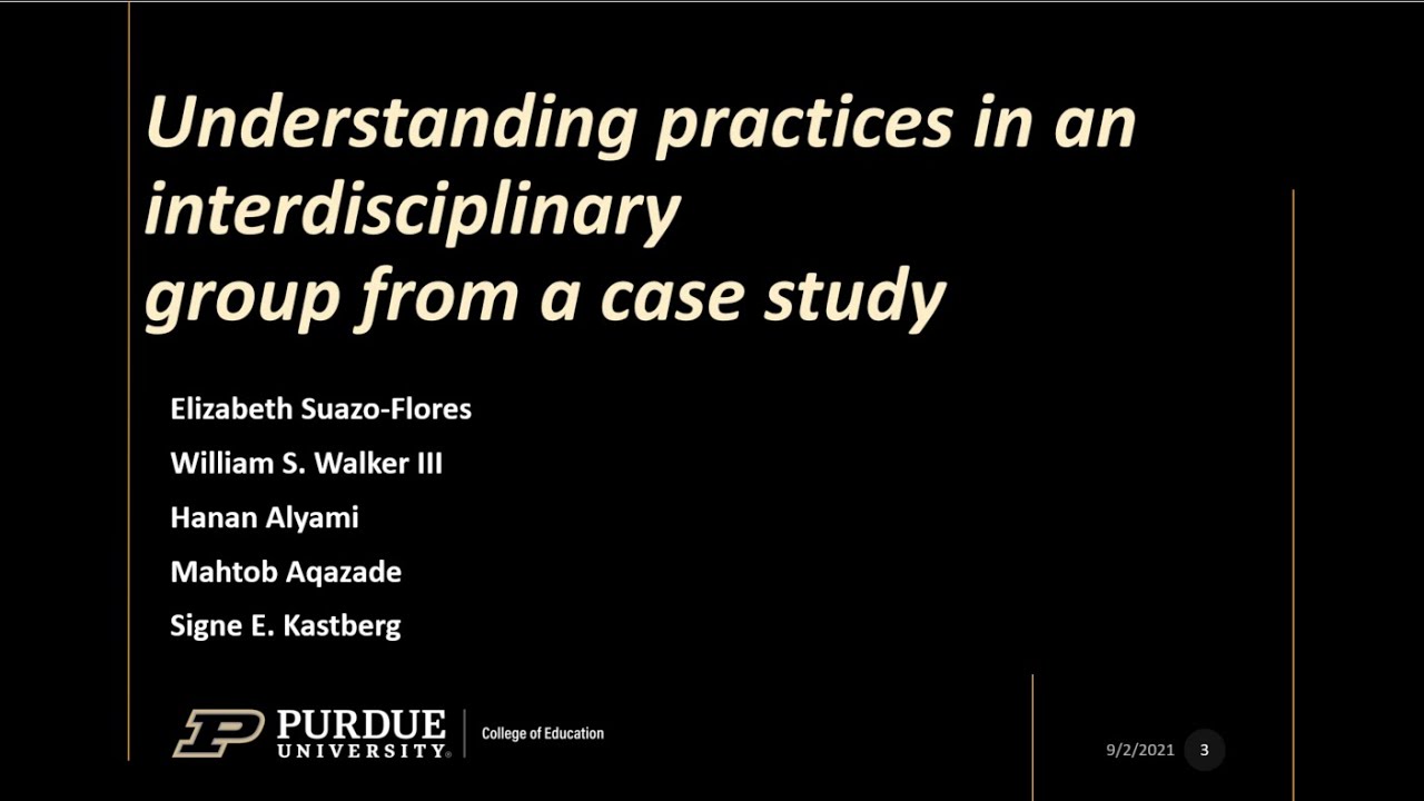 Understanding Practices in an Interdisciplinary Group from a Case Study #MES11