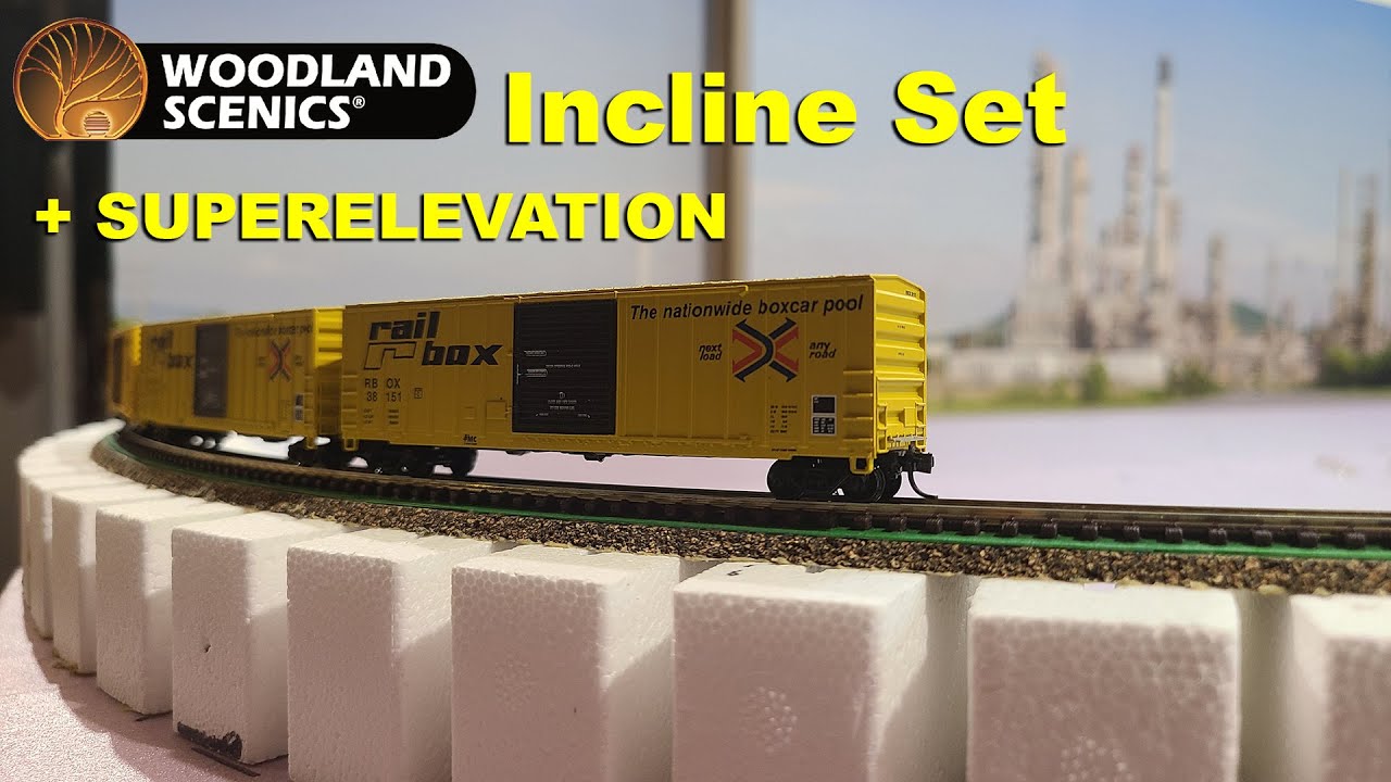 N Scale Layout Update 8 - Incline kit + Superelevation!