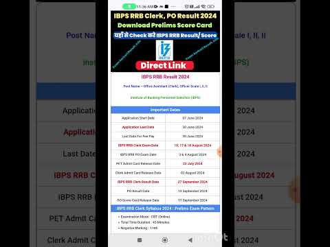 IBPS RRB Clerk Result 2024 Out | RRB Clerk Result 2024 Kaise Dekhe ? Check Office Assistant Result
