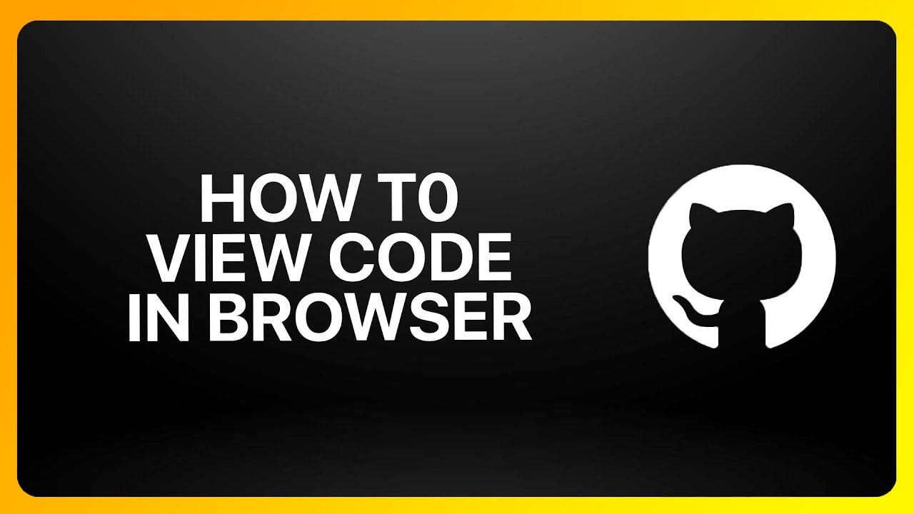 How To View GitHub Code In Browser Tutorial