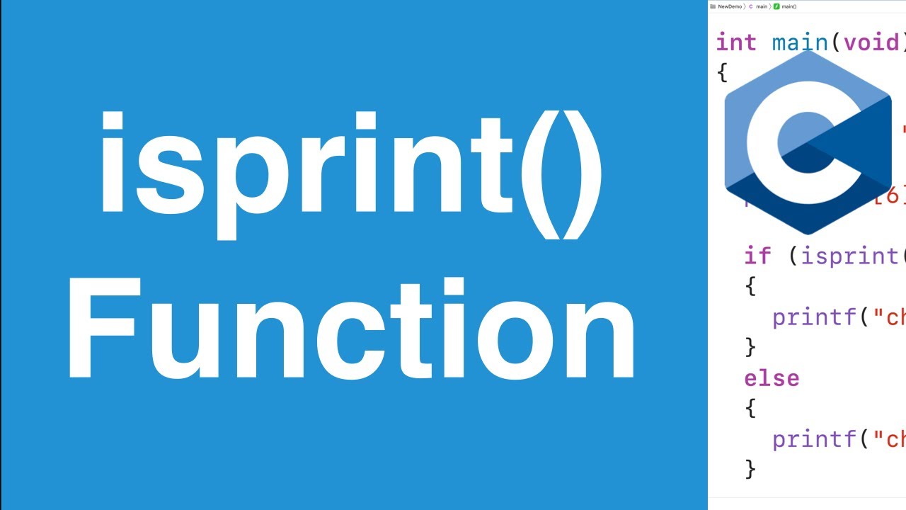isprint() Function | C Programming Tutorial