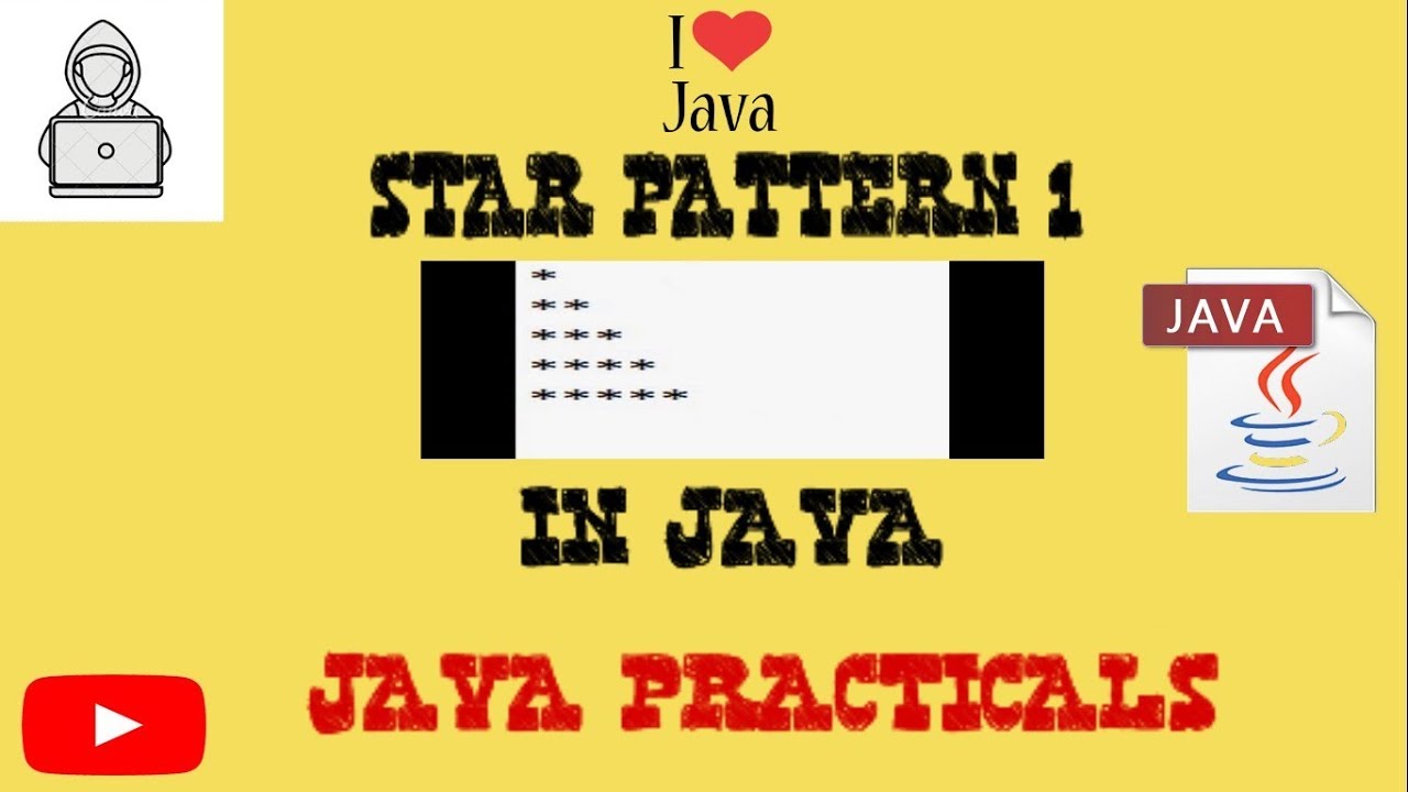 Star Pattern 1 in java ( HALF PYRAMID PATTERN )