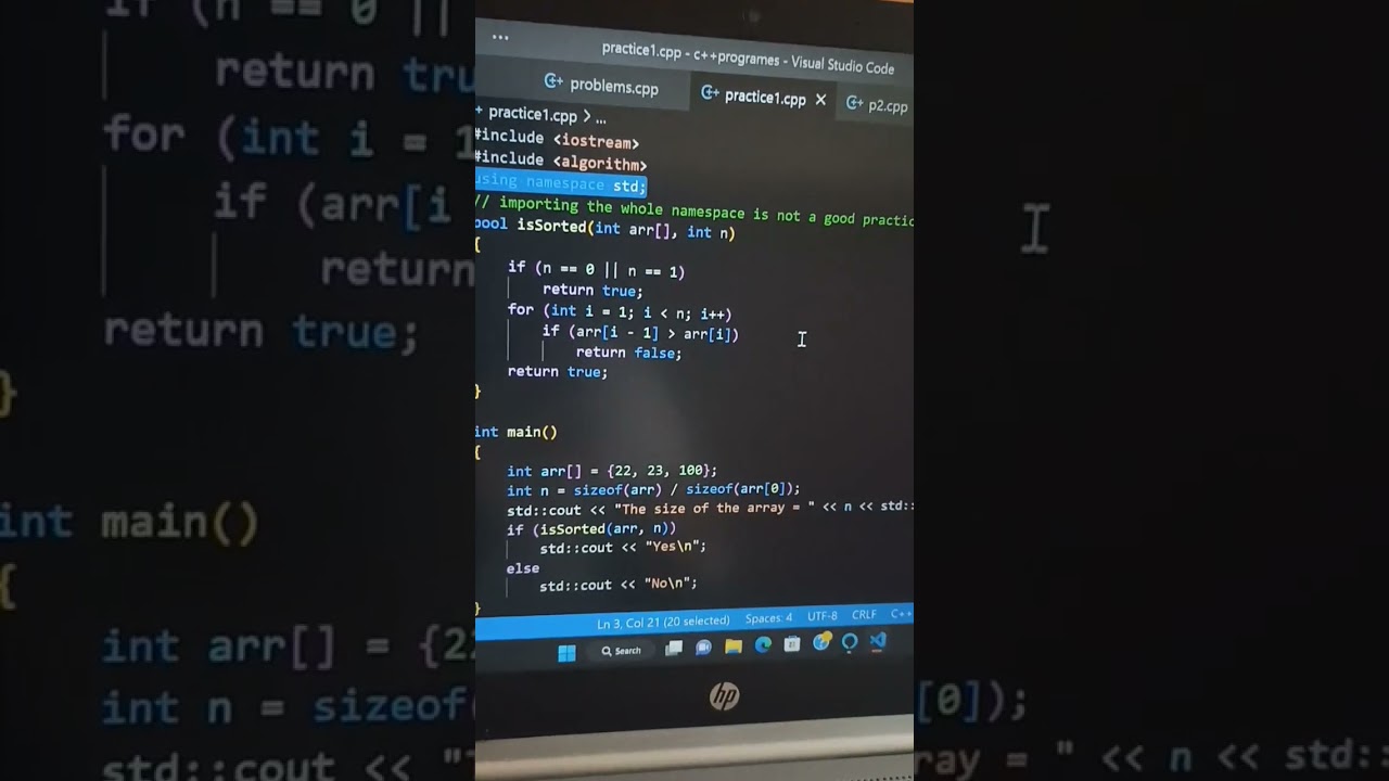 using namespace std; #cpp #programming #code #dsa #namespace