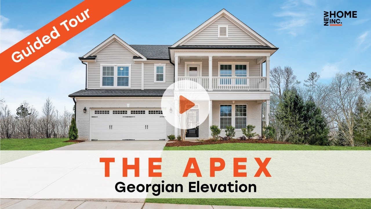 The Apex Floor Plan | Georgian Elevation Guided Tour by New Home Inc.