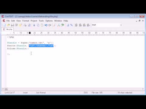 Learn Beginner PHP Tutorial 79 File Handling Appending a File - Mind Luster