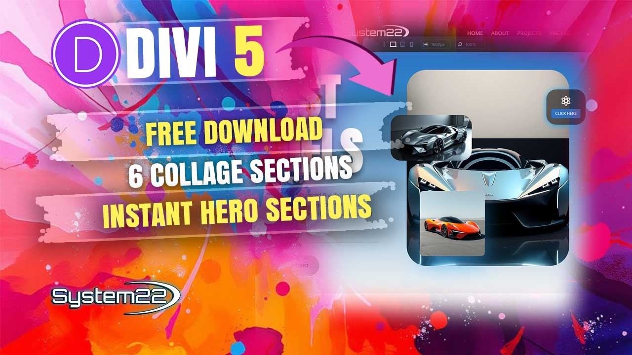 Divi 5 Free Download – 6 Stunning Collage Layout Sections (Import in Minutes)