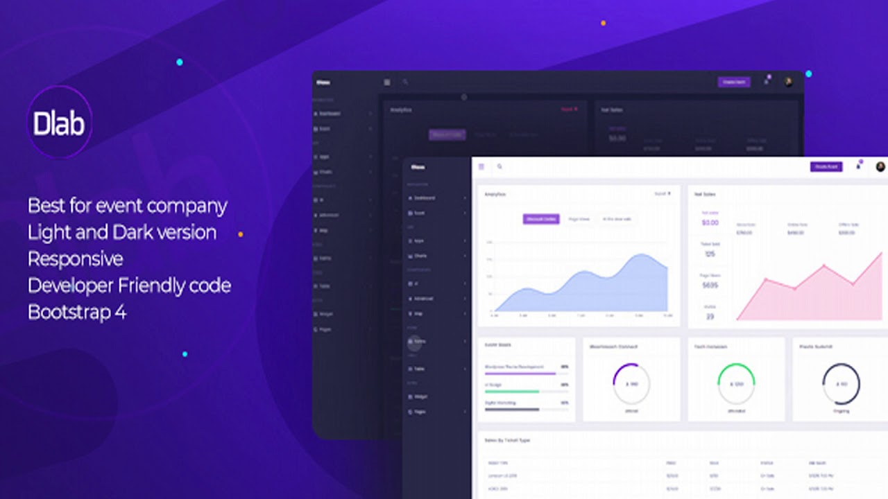 Dlab - Event Admin Dashboard | Themeforest Website Templates and Themes