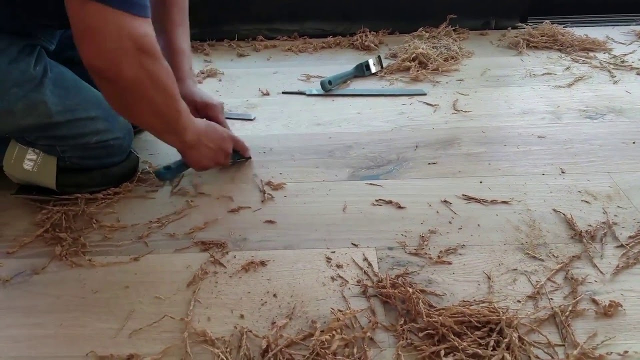 Hand Scraping & Hand Distressing - Olde Tyme Floor