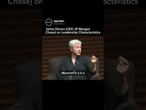 Jamie Dimon CEO of JP Morgan on impactful leadership #JPmorgan #Chase #Leadership