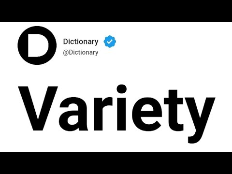 Variety Meaning In English
