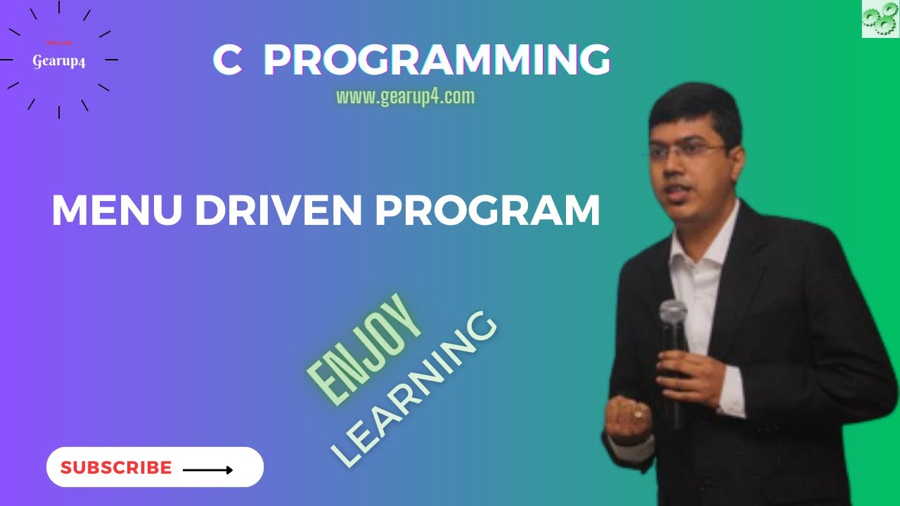 Menu driven Program : Designing a Calculator