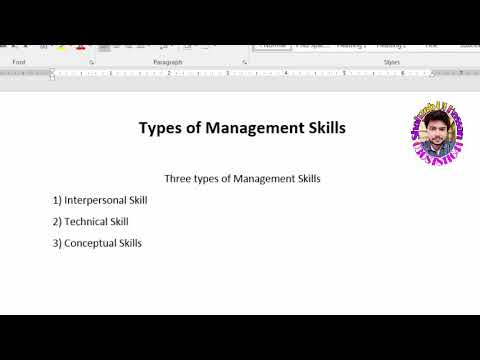Management skills types