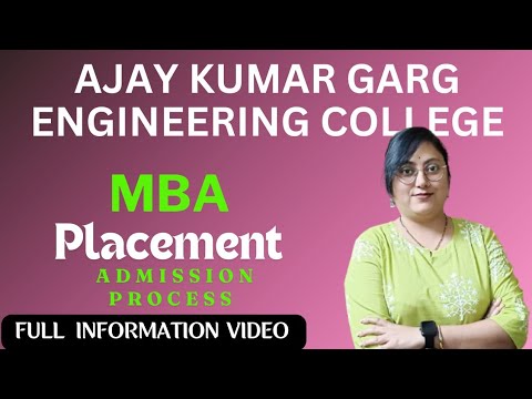MBA 🎓From Ajay Kumar Garg Institute of Management |Ghaziabad |👨🎓Admissions||Fees💰Courses |📄