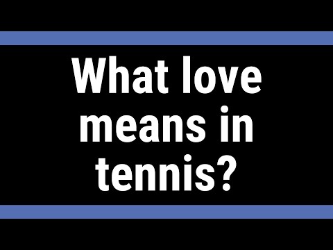 What love means in tennis?
