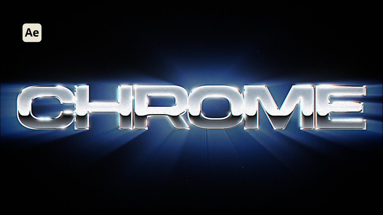 Create this Cinematic Chrome Text in After Effects!