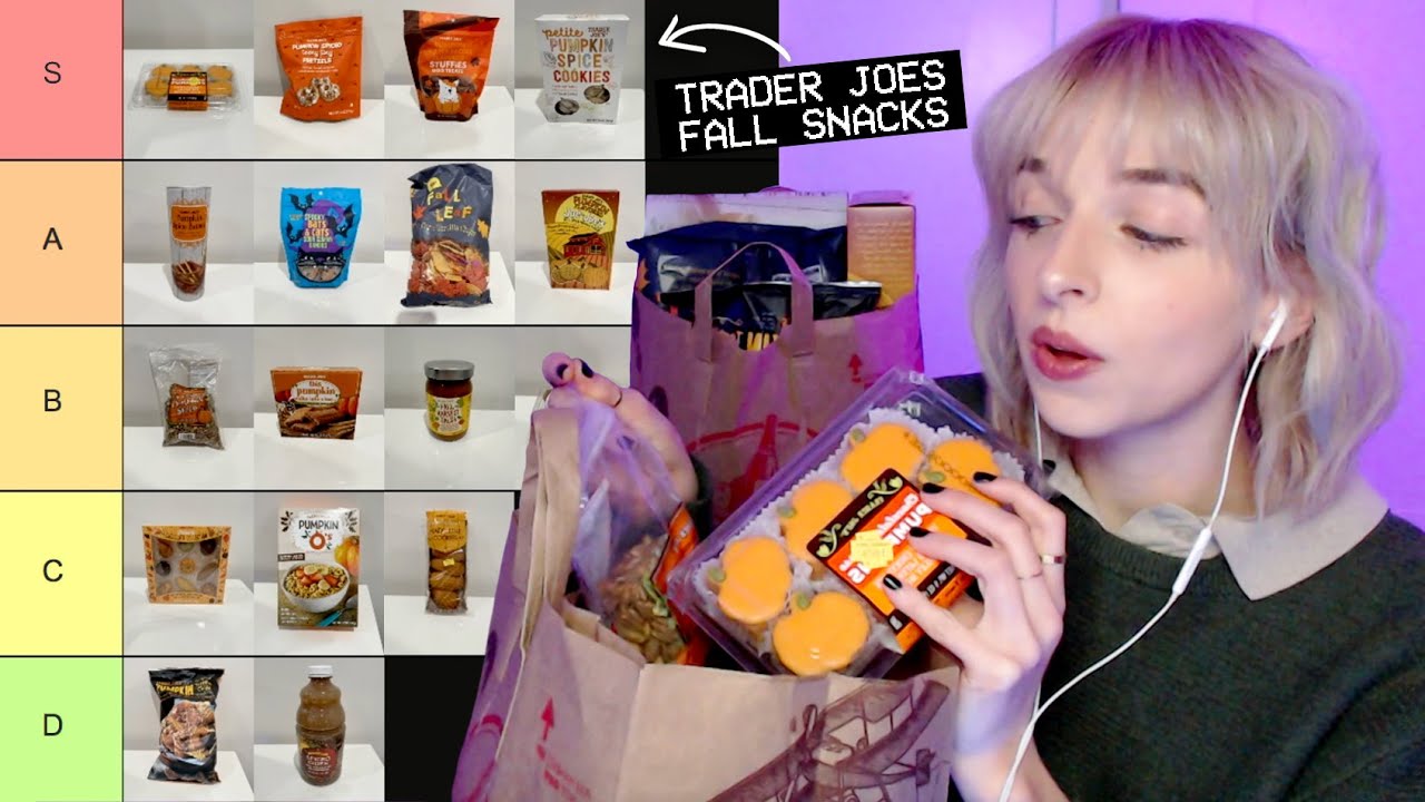 trying EVERY trader joes fall snack