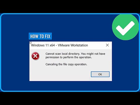 How to Fix Cannot Scan Local Directory Error in VMware Workstation while Copy and Paste (2025)
