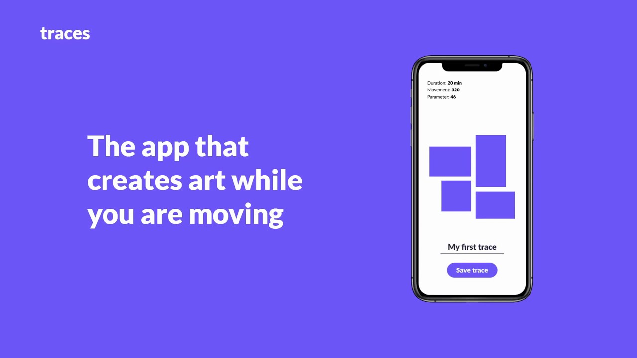 traces - create art while moving