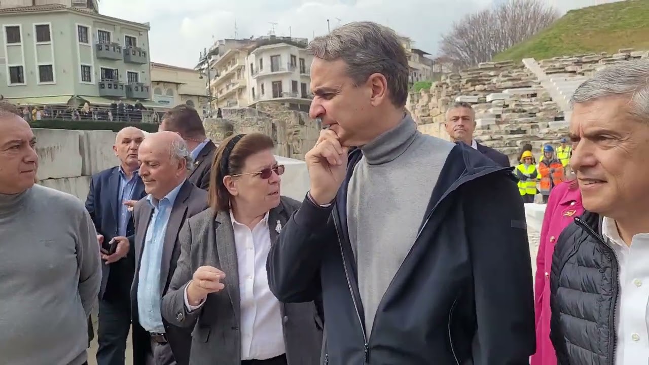 Στο Αρχαίο Θέατρο Λάρισας και στο Μπεζεστένι ξεναγείται ο Κυριάκος ...