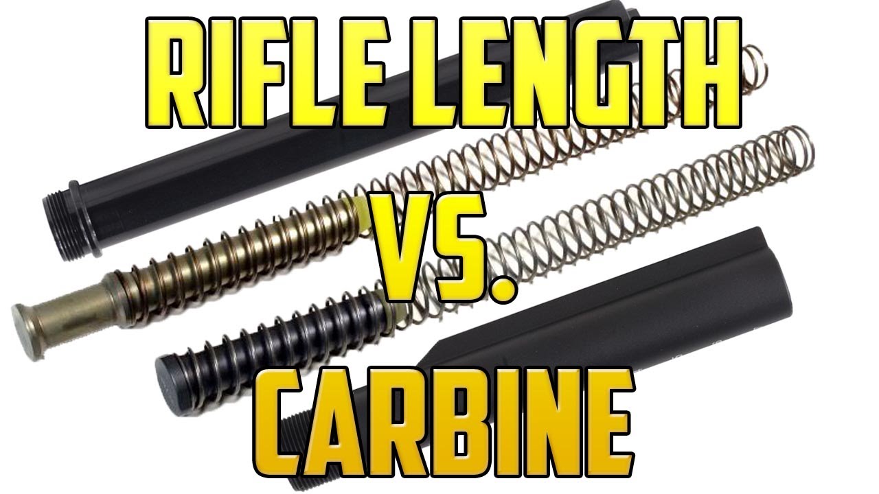 AR-15 Rifle Length Buffer and Tube Vs. Carbine