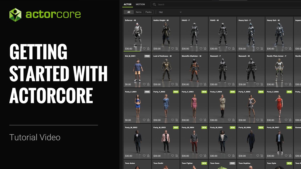 Download Rigged 3D Models and 3D Motions from ActorCore - The Best Asset Store for 3D Animation