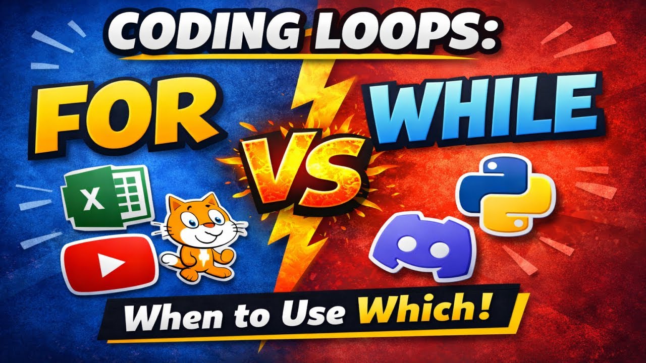 Loops for Beginners: For vs While EXPLAINED