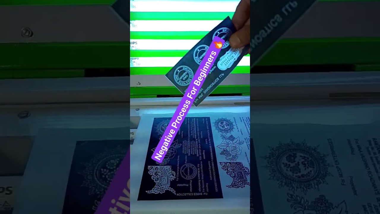 Rubber Stamp Negative Process for Beginners #rubberstamps #youtubeshorts