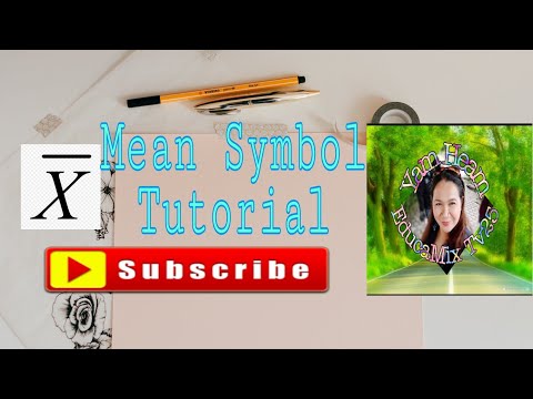 How to make a mean symbol in a microsoft word document| Yam Heam