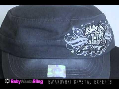 Swarovski University of Kentucky Wildcats Crystal Bling Rhinestone Womens Cadet Cap Hat