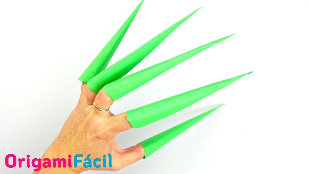 Cómo hacer unas uñas de papel | Manualidades