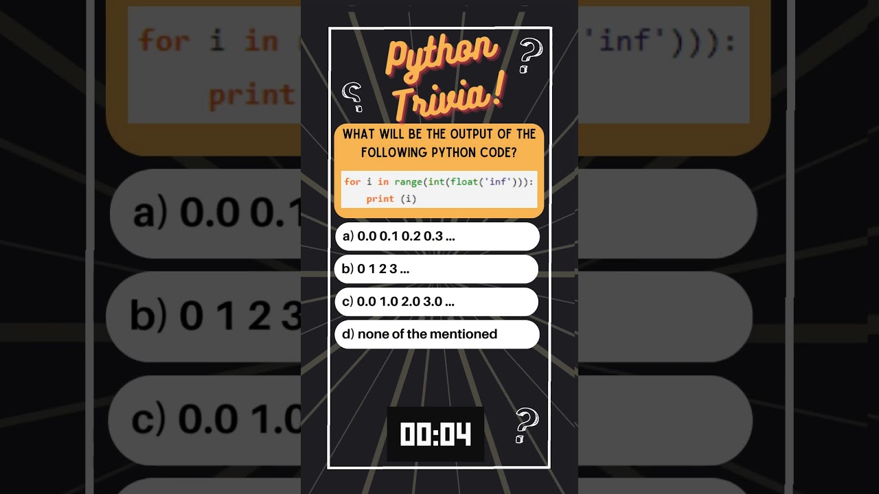 Python Trivia   Loops 45 #coding #python #techcommunity #shorts #trending #viral #datascience