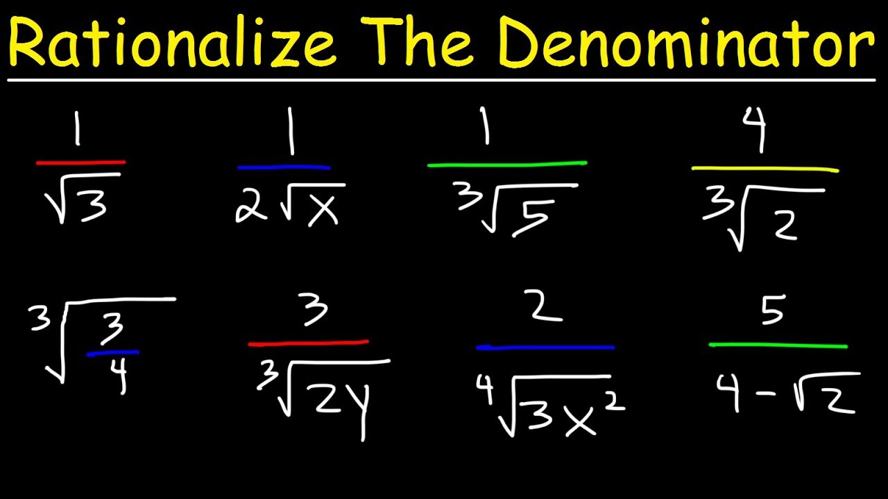 Mastering the Art of Rationalizing the Denominator | Galaxy.ai