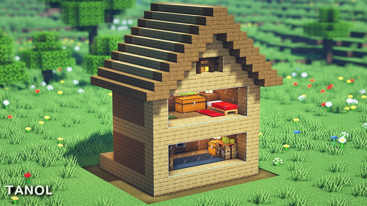 ⚒️ Minecraft | How To Build a Small Wooden House - Minecraft Builders