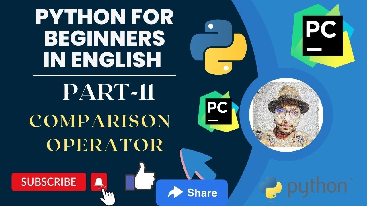 Comparison Operator in python by @hatcoder  | python tutorial