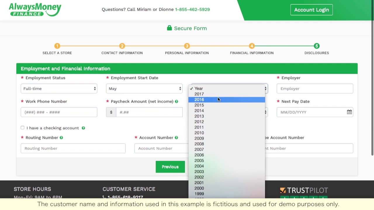 How to apply for a loan online at Always Money | Video Walkthrough