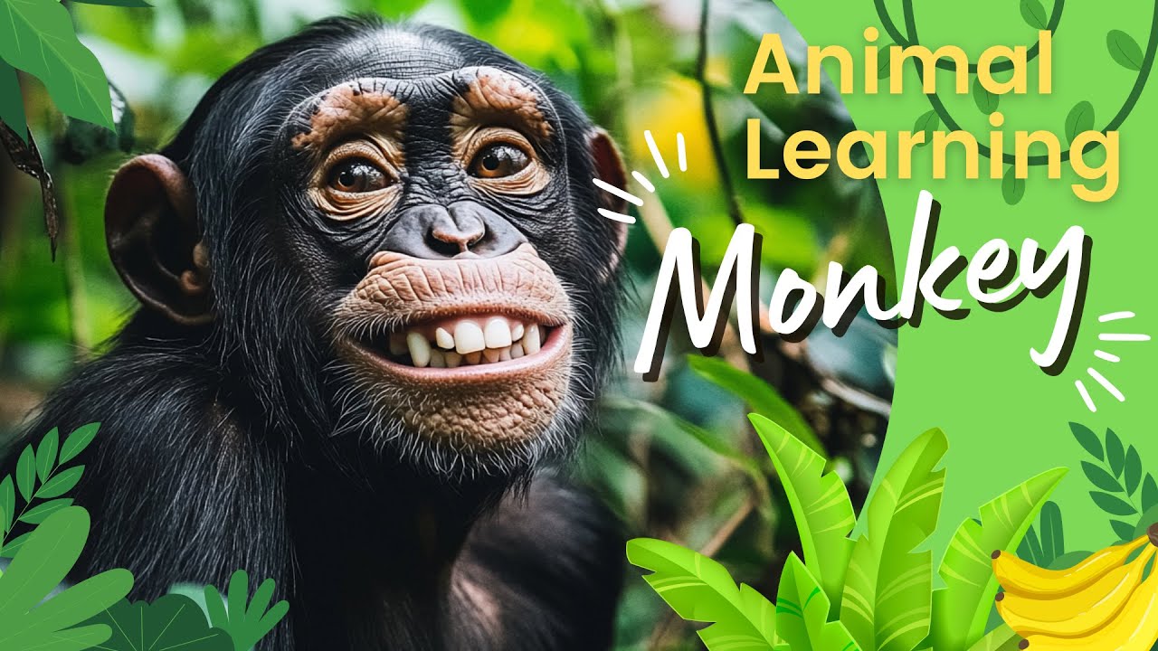 Learning Monkey In The Wild 🐵🍌 | All About Monkeys 🐒 | Monkeys For Kids 🙈 | Monkey Fun Facts 🙉