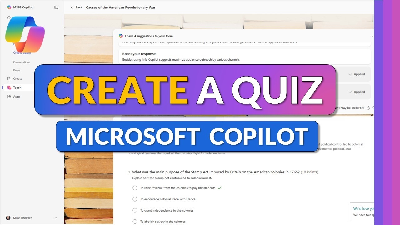 Microsoft 365 Copilot: Create a Quiz with AI (Full Tutorial)