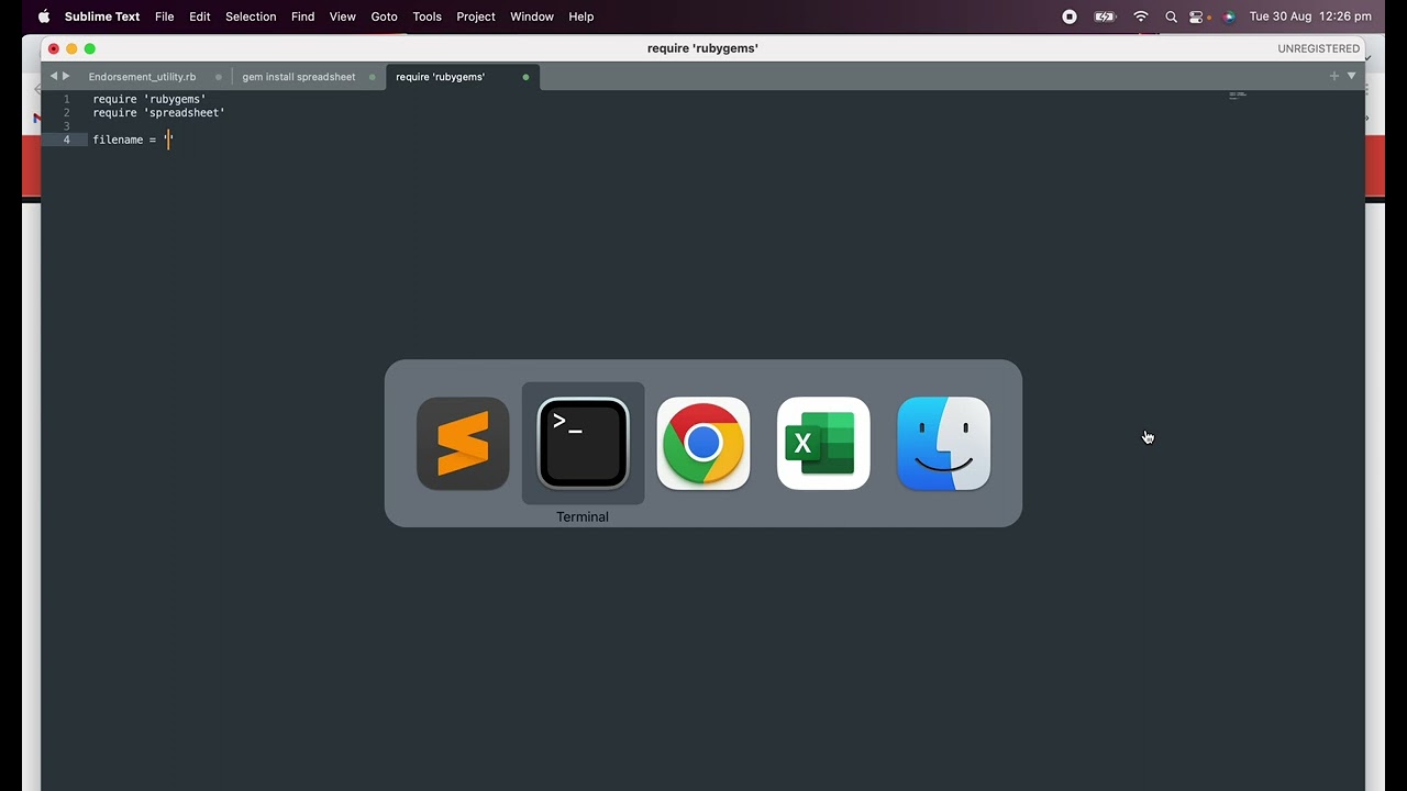 How to read data from an excel file using ruby
