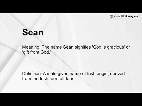 Sean Meaning