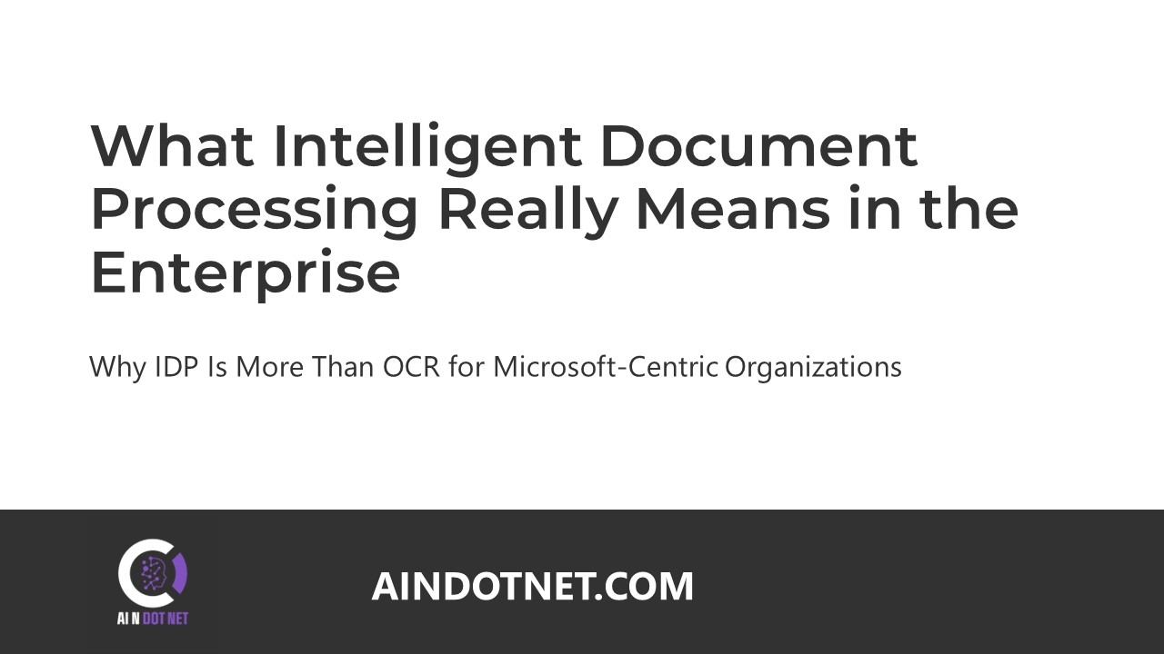 Azure AI Document Intelligence: Enterprise IDP That Actually Works