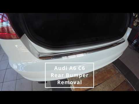 Demontaż tylnego zderzaka Audi A6 C6 - poradnik dla majs...