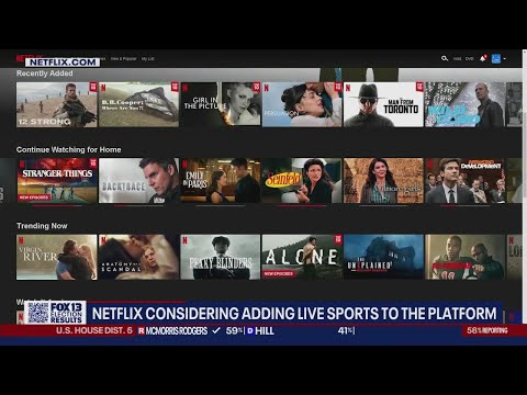 Netflix considering adding live sports to the platform | FOX 13 Seattle